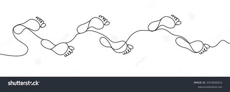 Footprints Drawing Easy