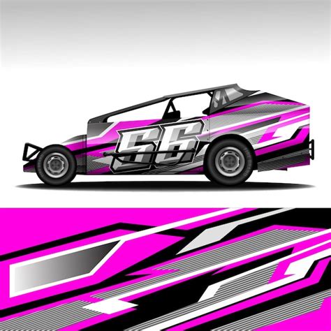 Automotive Vehicle Wrap And Livery Design Vector Template Premium Vector