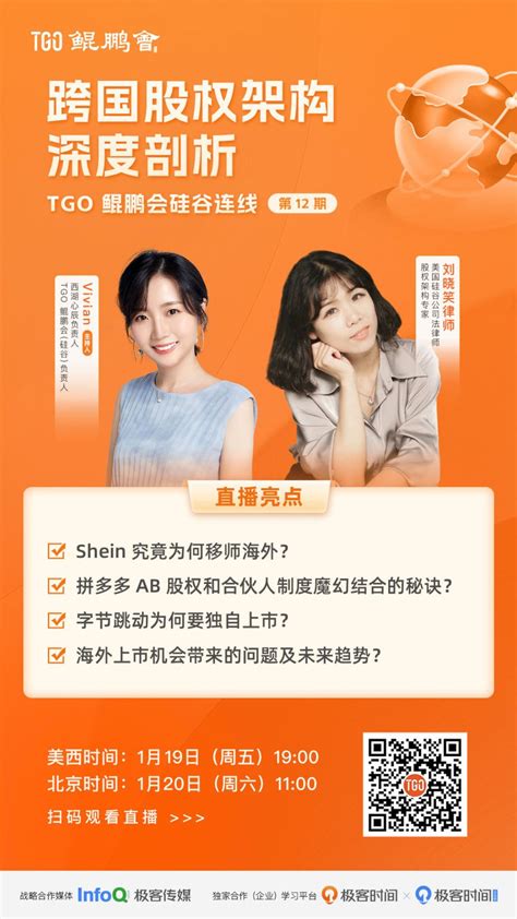 很荣幸受到鲲鹏会的邀请，为大家解读shein、抖音、拼多多、海底捞、英伟达、doordash等一众巨头的股权架构秘密。shein究竟为何移师海外？新加坡是一个中转站吗？拼多多ab股权和合伙人