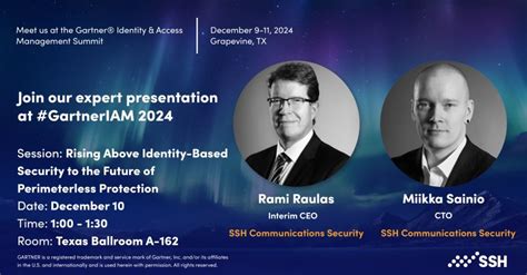 Ssh Communications Security On Linkedin Gartneriam Cybersecurity Cybersecurityevent