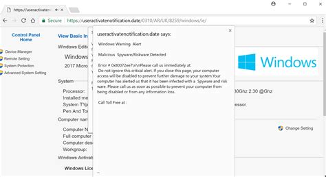 remove windows 10 pro update failed fake alerts microsoft scam