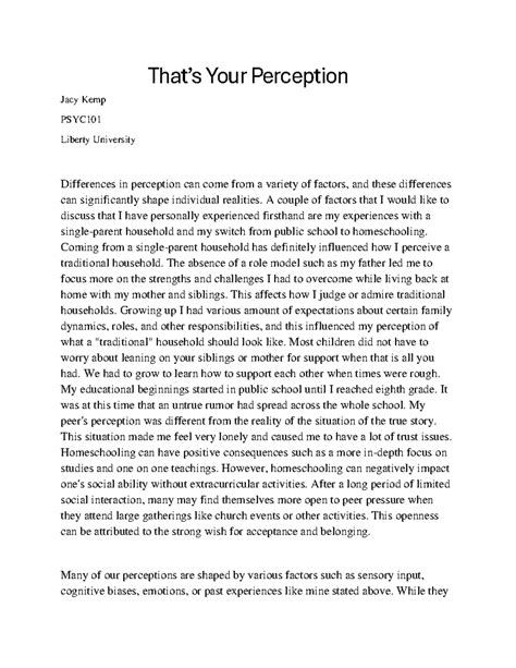 Thats Your Perception Thats Your Perception Jacy Kemp Psyc Liberty
