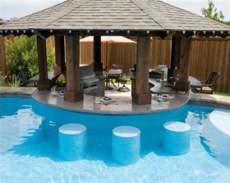 Mega Impressive Swim Up Pool Bars Built For Entertaining Luxury Swimming Pools Backyard
