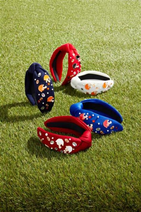 White Game Day Headband By Mudpie Soft Cotton Accessory D And D