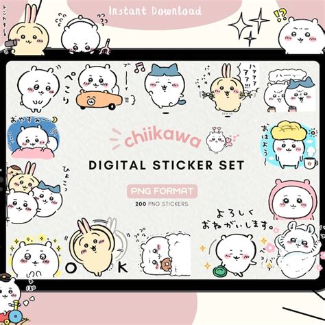 Chiikawa Sticker Etsy