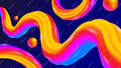 Premium Vector Colorful Fluid Background Pattern