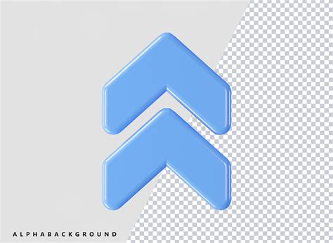 Arrow Icon 3d Render Psd And Eps Graphic By Rabeya · Creative Fabrica