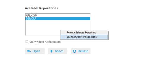 disable scan network for repositories laserfiche answers
