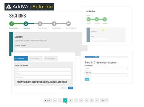 Create Custom Multi Step Form Using Ajax
