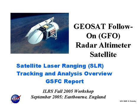 Geosat Follow On Gfo Radar Altimeter Satellite Laser