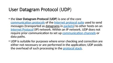Tcp And Udp Comparison And Itsi Applicationpptx