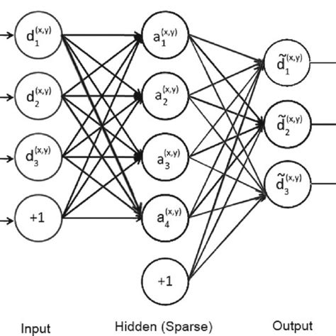 a sparse autoencoder with n 3 and k 4 here 1 represents a bias