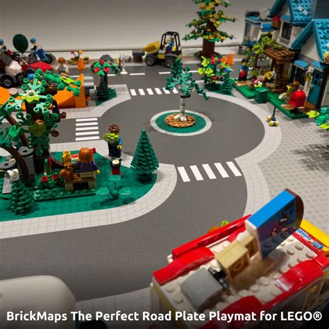 Brickdoos Brickmaps 12335001 Town Centre Road Plate Playmat For Lego