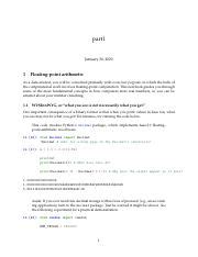 Floating Point Maths Pdf Part January Floating Point Arithmetic As A Data Analyst