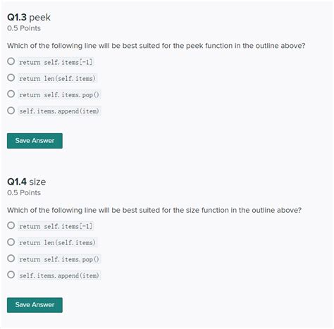 Solved A Stack Container Class Has The Characteristics Of A