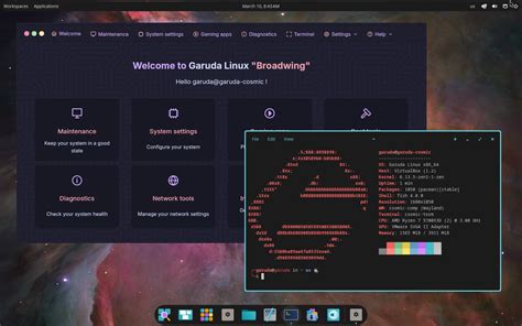 Garuda Linux Introduces Cosmic Desktop