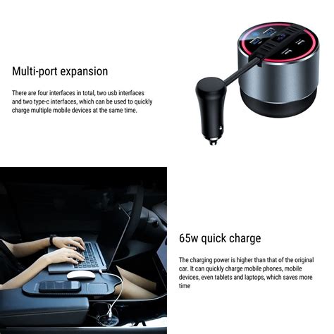 Cigarette Lighter On Board Charger For Tesla Model 3 Y