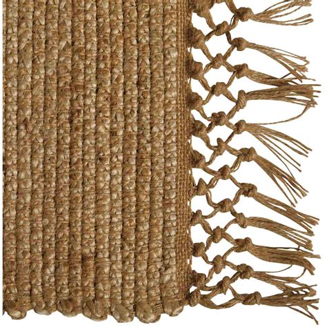 Haven Key Fringed Jute Runner Rug Shop Rugs And Mats At H E B
