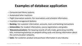 Introduction To Database Management Systems PPTX