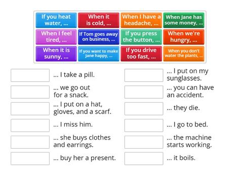 Zero Conditional Quiz Match Up