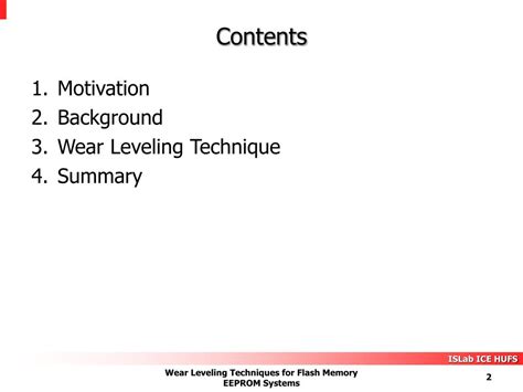ppt wear leveling techniques for flash memory eeprom systems