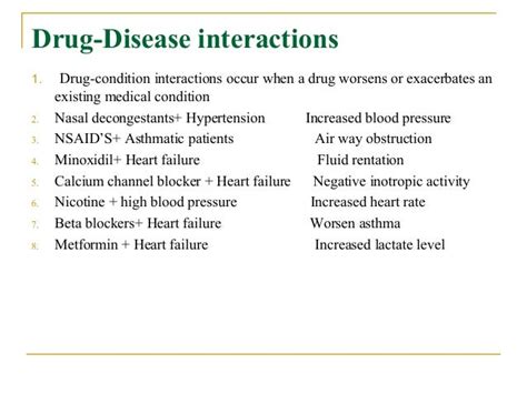 Drug Interactions Their Types Examples And Role