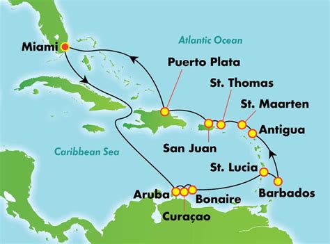 14 Day Southern Caribbean From Miami Norwegian Cruise Line