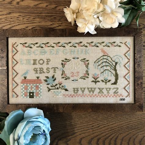 Bendy Stitchy Designs January Willow Sampler Adaptation Design By Michelle Garrette Etsy