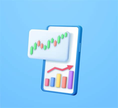 Premium Vector 3d Candle Stick Graph Chart Of Online Stock