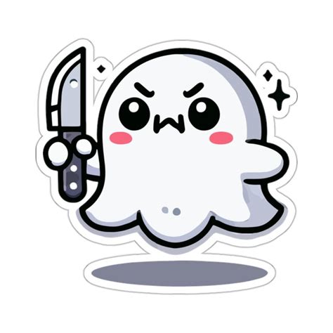 Killer Ghost Sticker Halloween Phantom Sticker Horror Character