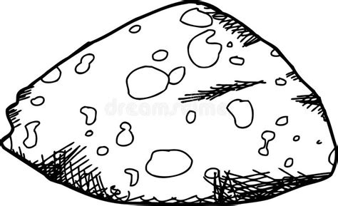 Amygdaloidal Basalt Rock Outline Stock Illustration Illustration Of