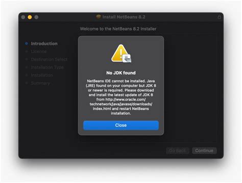 How Can I Fix This NetBeans Installation Process Note JDK Is Already Installed Macbook