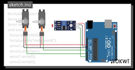 Servo With Ldr Wokwi Esp32 Stm32 Arduino Simulator