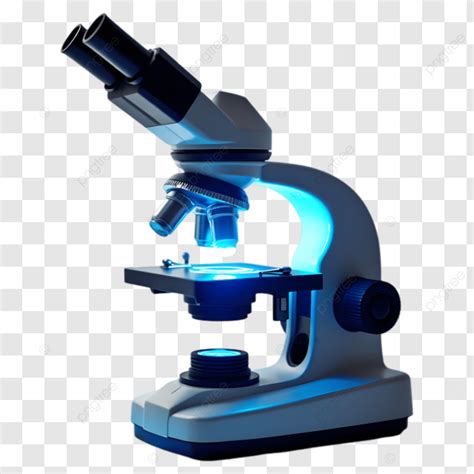 빛의 굴절 원리를 강조하는 빛나는 파란색 점과 선을 갖춘 고급 현미경 디자인 현미경 굴절 볼록 렌즈 Png 일러스트 및 이미지 에 대한 무료 다운로드 Pngtree