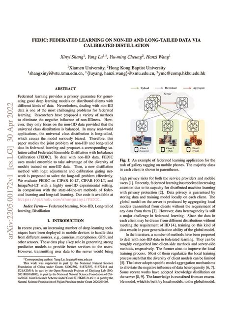 Fedic Federated Learning On Non Iid And Long Tailed Data Via