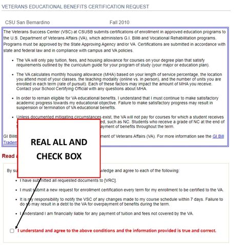 New Va Certification Request Veterans Success Center Csusb
