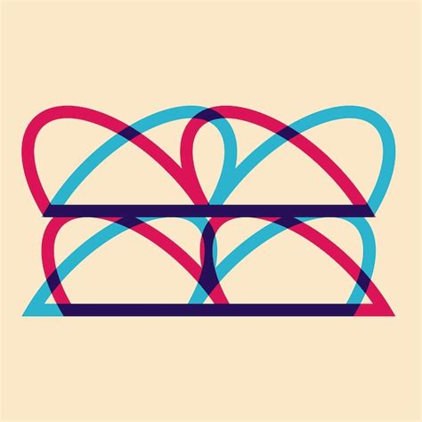 Premium Vector Geometric Object With Riso Print Effect Vector Graphic