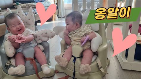 쌍둥이 육아 Vlog Ep 17 옹알이 Youtube