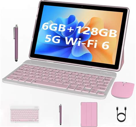 Tablet Android 15 De 10 Polegadas Tablets 2 Em 1 Com Capa De Teclado Mouse Stylus 10 Gb De