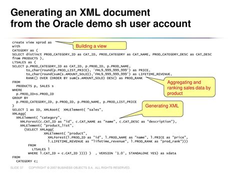 querying xml data with oracle through the semantic layer ppt download