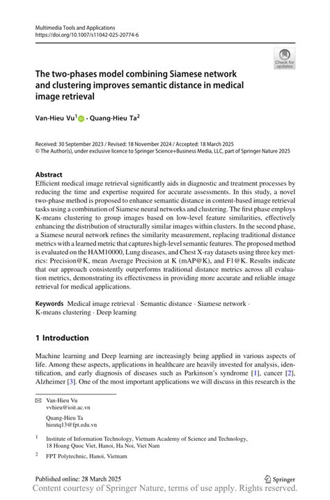 The Two Phases Model Combining Siamese Network And Clustering Improves