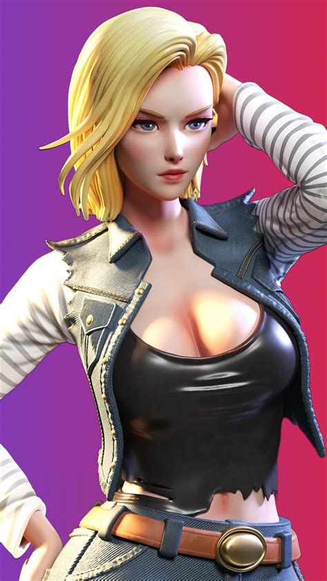 Android 18 Stl 3d Print Files My Stl