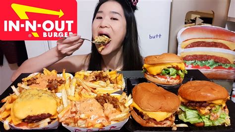 In N Out Monkey Style And Roadkill Fries Secret Menu Mukbang Double