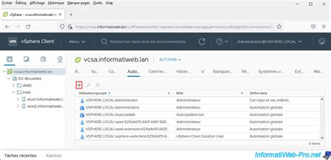 Manage Roles Users And Permissions On Vmware Vsphere 6 7 Vmware Tutorials Informatiweb Pro