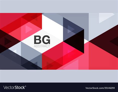 Mosaic Triangle Pattern Abstract Background Vector Image