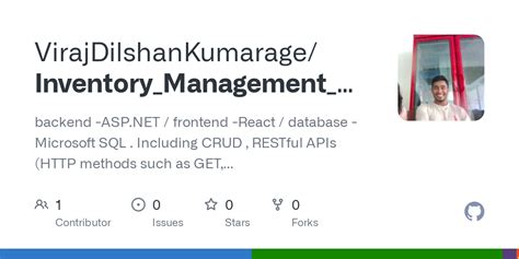 Github Virajdilshankumarageinventorymanagementsystem Backend Asp