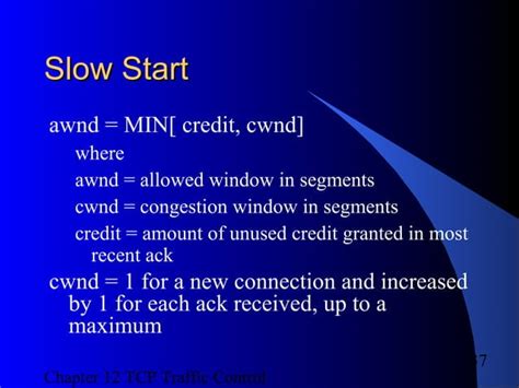 Tcp Traffic Control Chapter12 Ppt