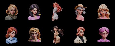 Artstation 3d Creation Fbx 3d Models 250 Basemesh Pack 4 Game Assets