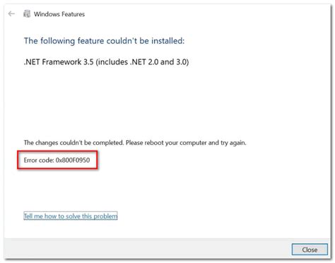 Fix Unable To Install Net Framework 3 5 On Windows 10