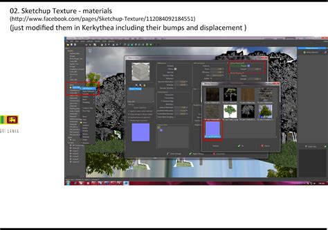 sketchup texture kerkythea tutorial for outdoor